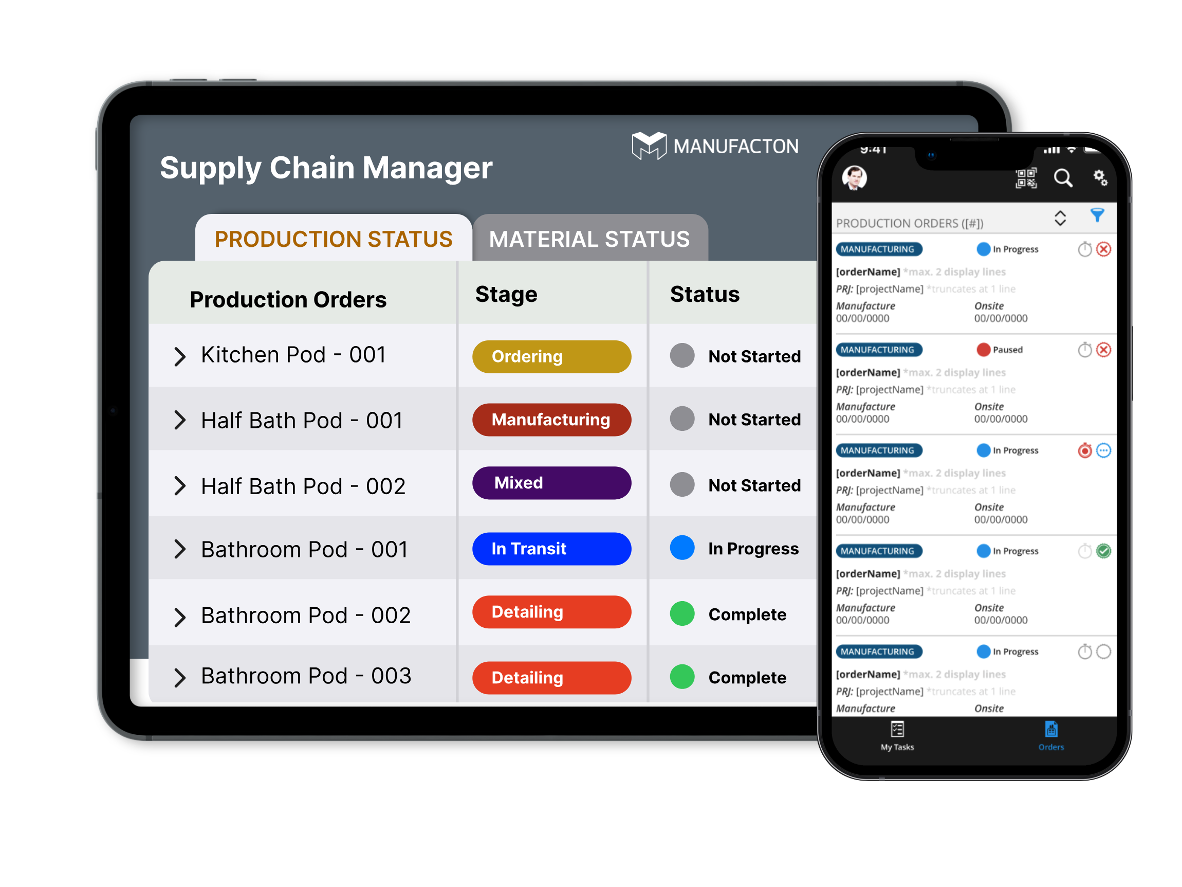 Construction Material Tracking Software | Manufacton by Allplan